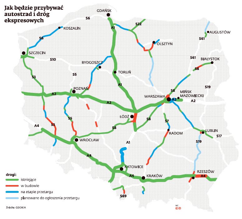 [PL] Poland | road infrastructure • Autostrady i drogi ekspresowe ...